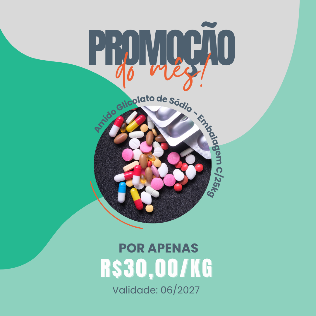 Amido Glicolato de Sódio 25kg CAS [9063-38-1] – Analitic Insumos